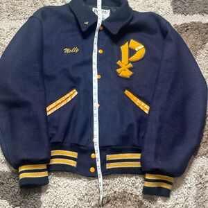 Delong | Jackets & Coats | Vintage Delong Wool Letterman Varsity Jacket ...